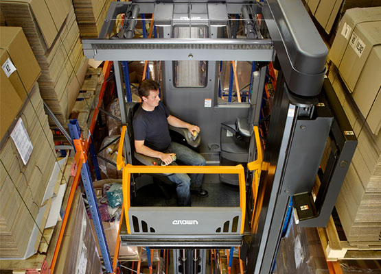 Order Pickers | Man Up Forklifts | Crown Equipment